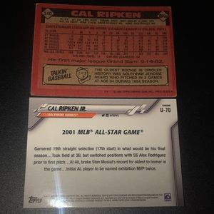 Topps | Other | Cal Ripken Father Son Card Pack | Poshmark
